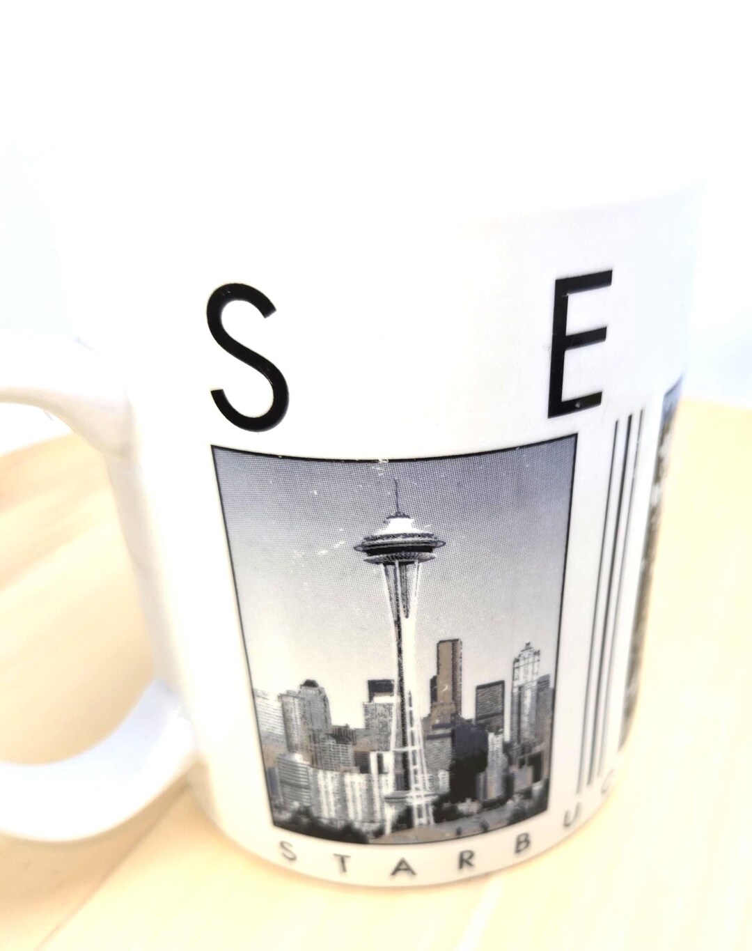 Seattle Coffee Cup Mug 16oz, Starbucks Barista 2003 City Scenes Series ...