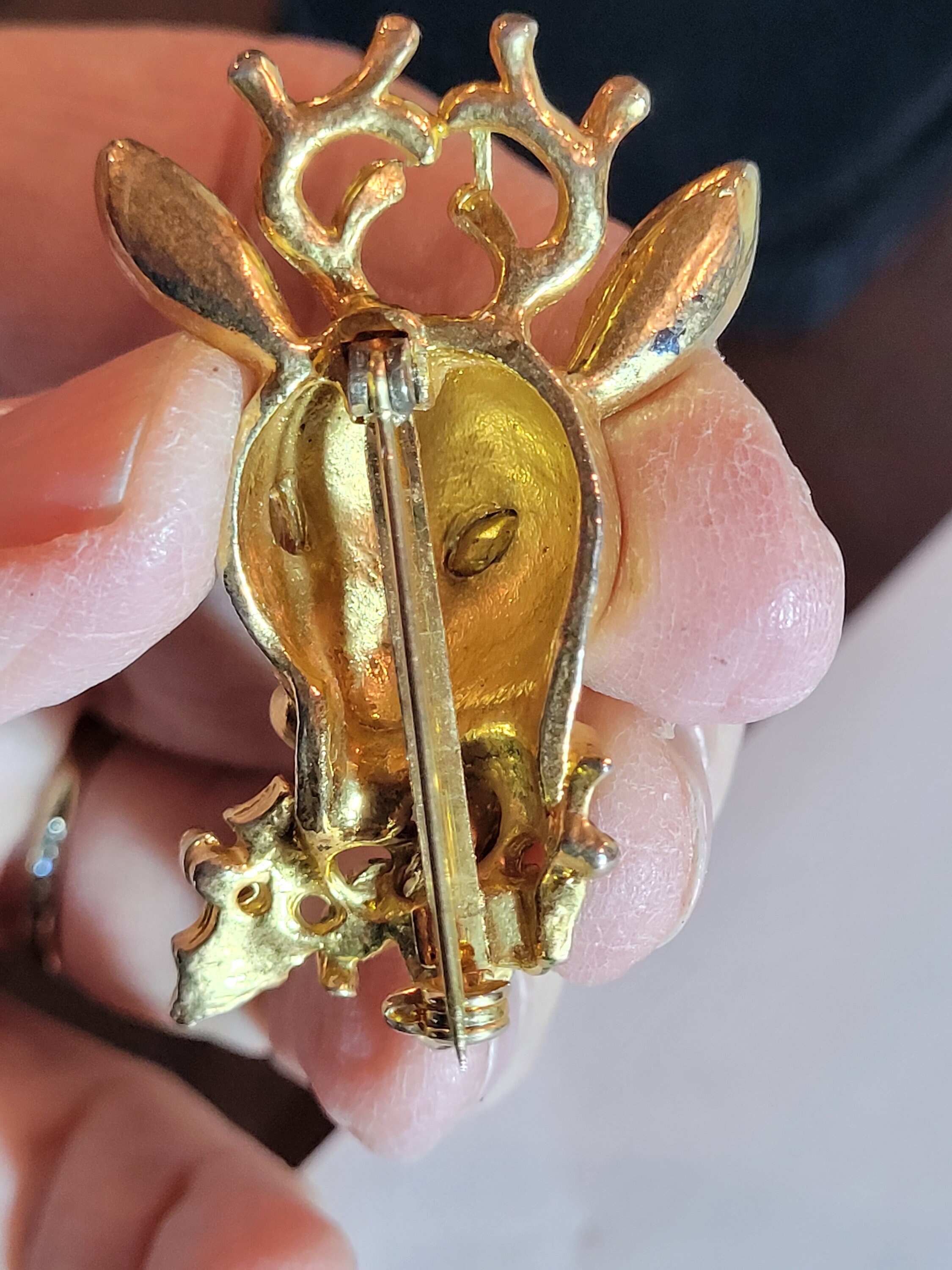 Adorable Reindeer Pin Brooch - Etsy