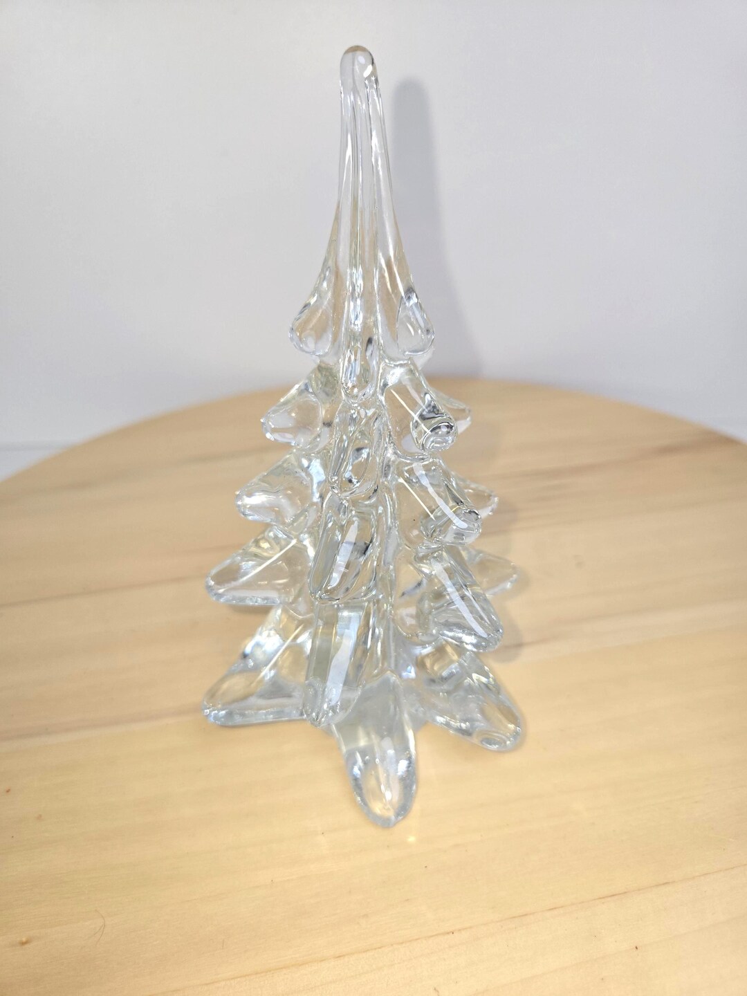 Clear Hand-blown Art Glass Pine Tree, 6.5" X 3.5" - Etsy