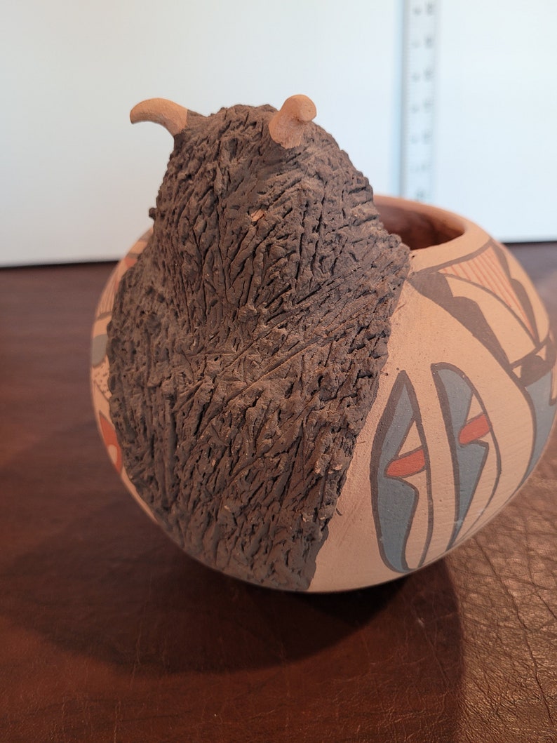 Unique Vintage Signed Chinana Jemez Native American Pottery Jar; - Etsy