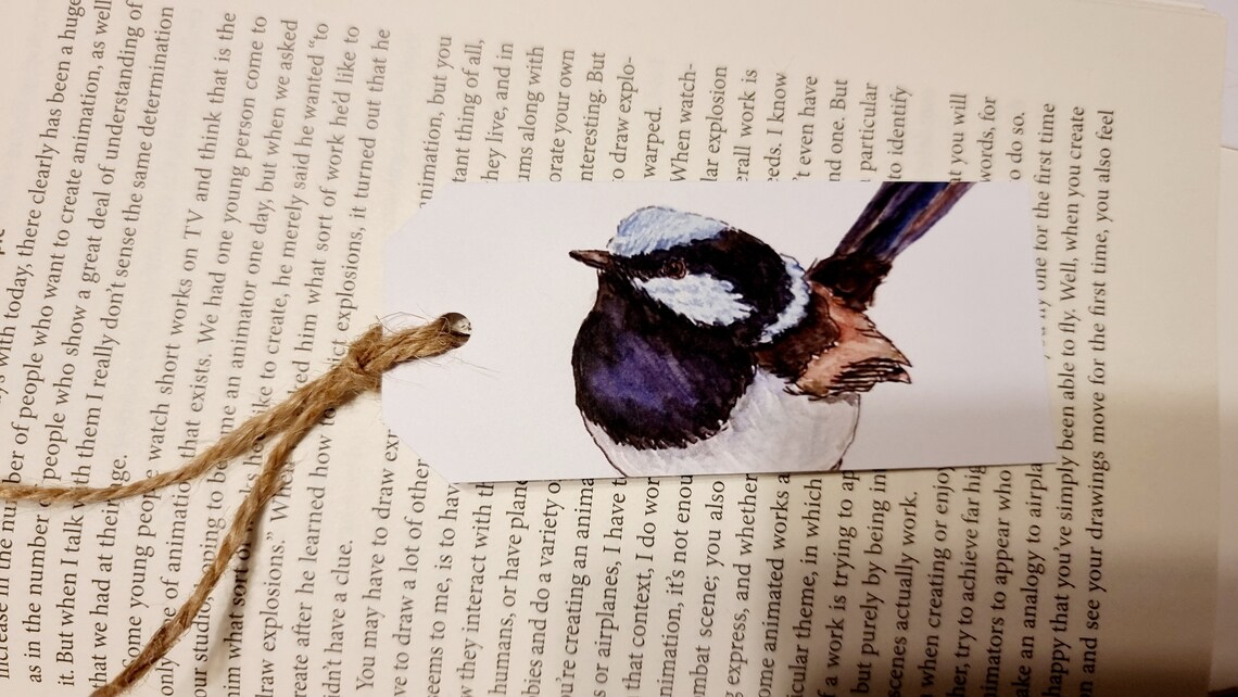 Australian native bird bookmarks | Etsy