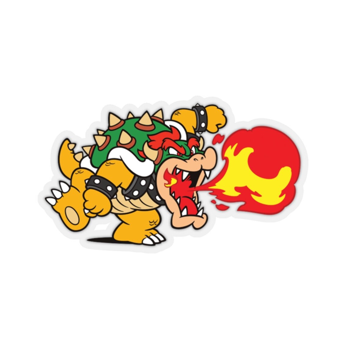 Bowser Angry Fire Breathing Super Mario 2D Artwork iPhone | Etsy