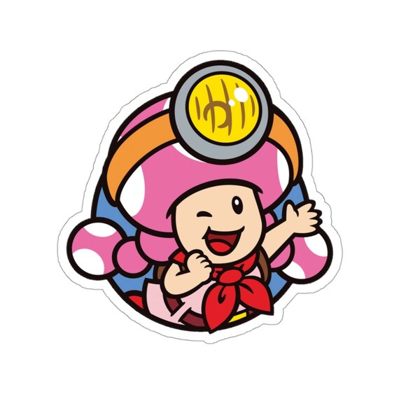Explorer Toadette Cute Captain Toad Super Mario 2D Art | Etsy