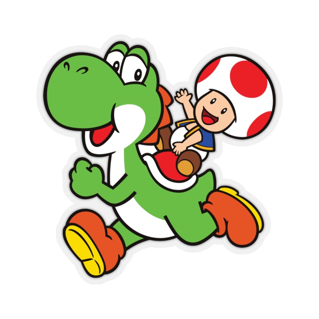 Toad and Yoshi Buddies Cute Super Mario Nintendo Aesthetic | Etsy