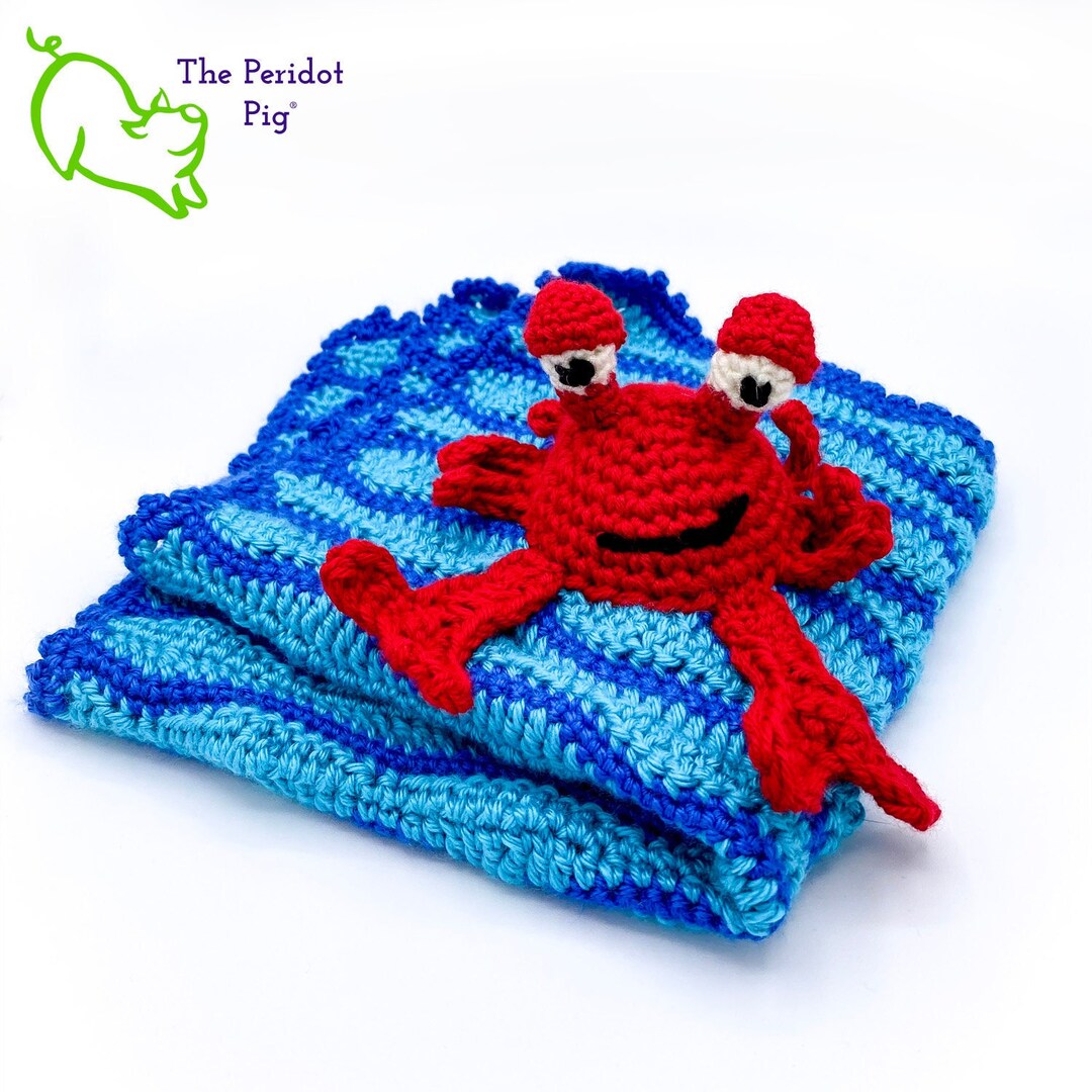 Amigurumi/security Blanket - Cliff the Crab - Etsy