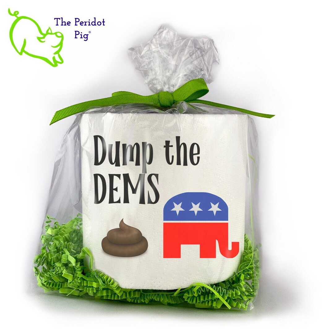 Toilet Paper Gag Gift - Dump the DEMS - Etsy