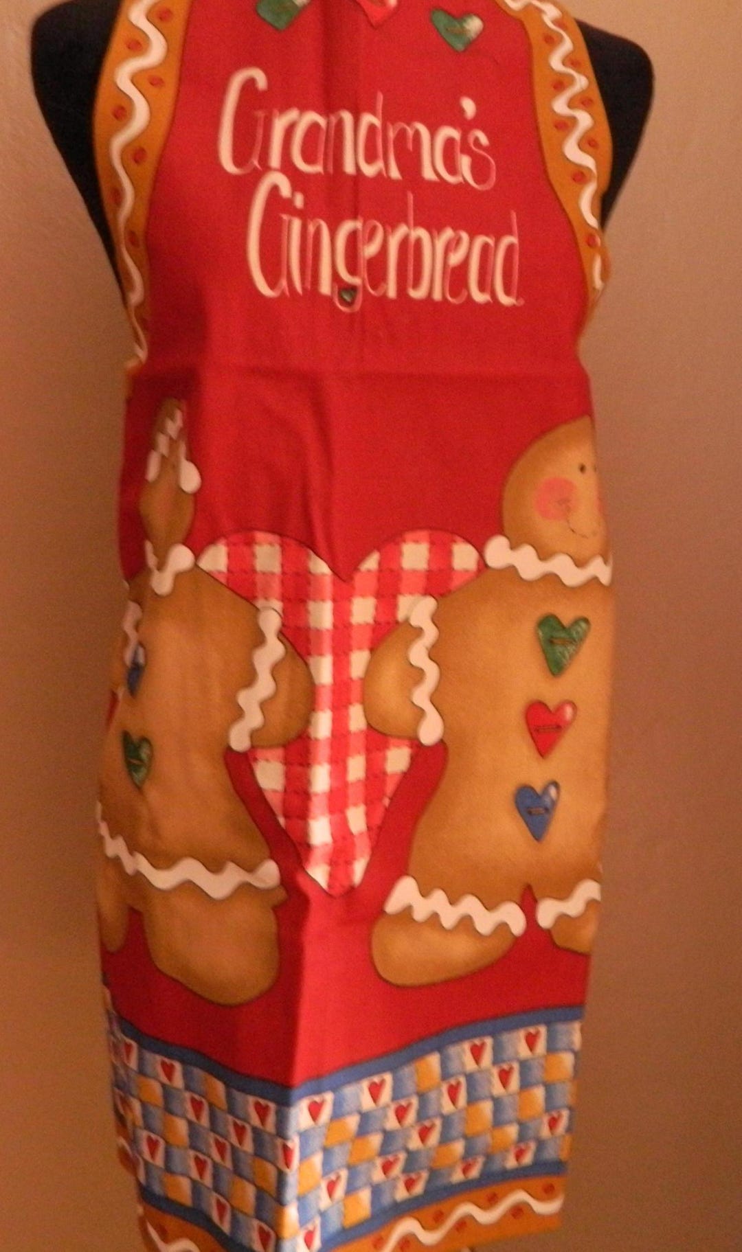 Adult (grandma) Gingerbread Apron Just in Time for Christmas or Anytime ...