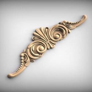 Ornate Wooden Scrollwork Applique for Home Decoration, Unpainted ...