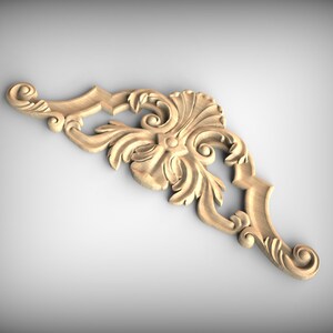 Wooden Shell Decor, Wood Carved Applique Onlay, 1pc, Home Wall ...