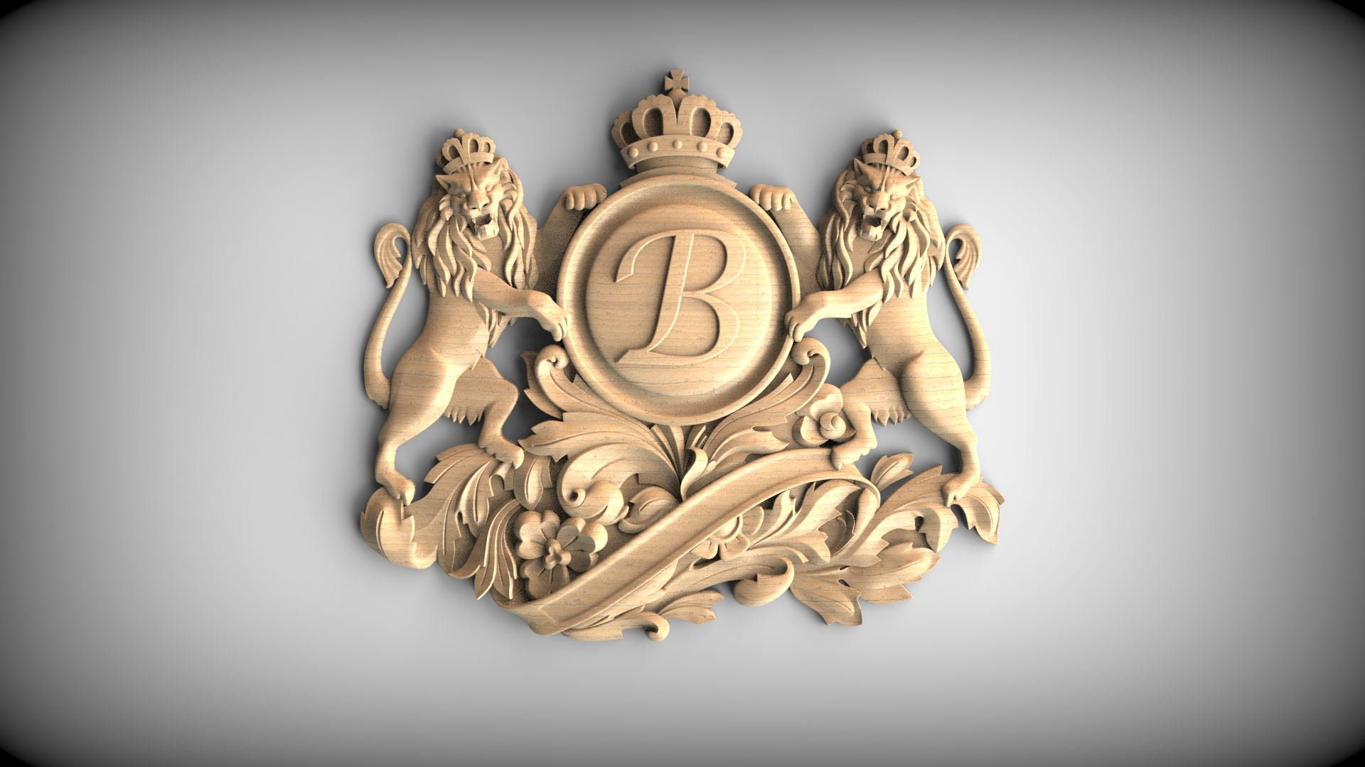 Coat of Arms Letter B Personalized Family Coat of Arms Onlay - Etsy