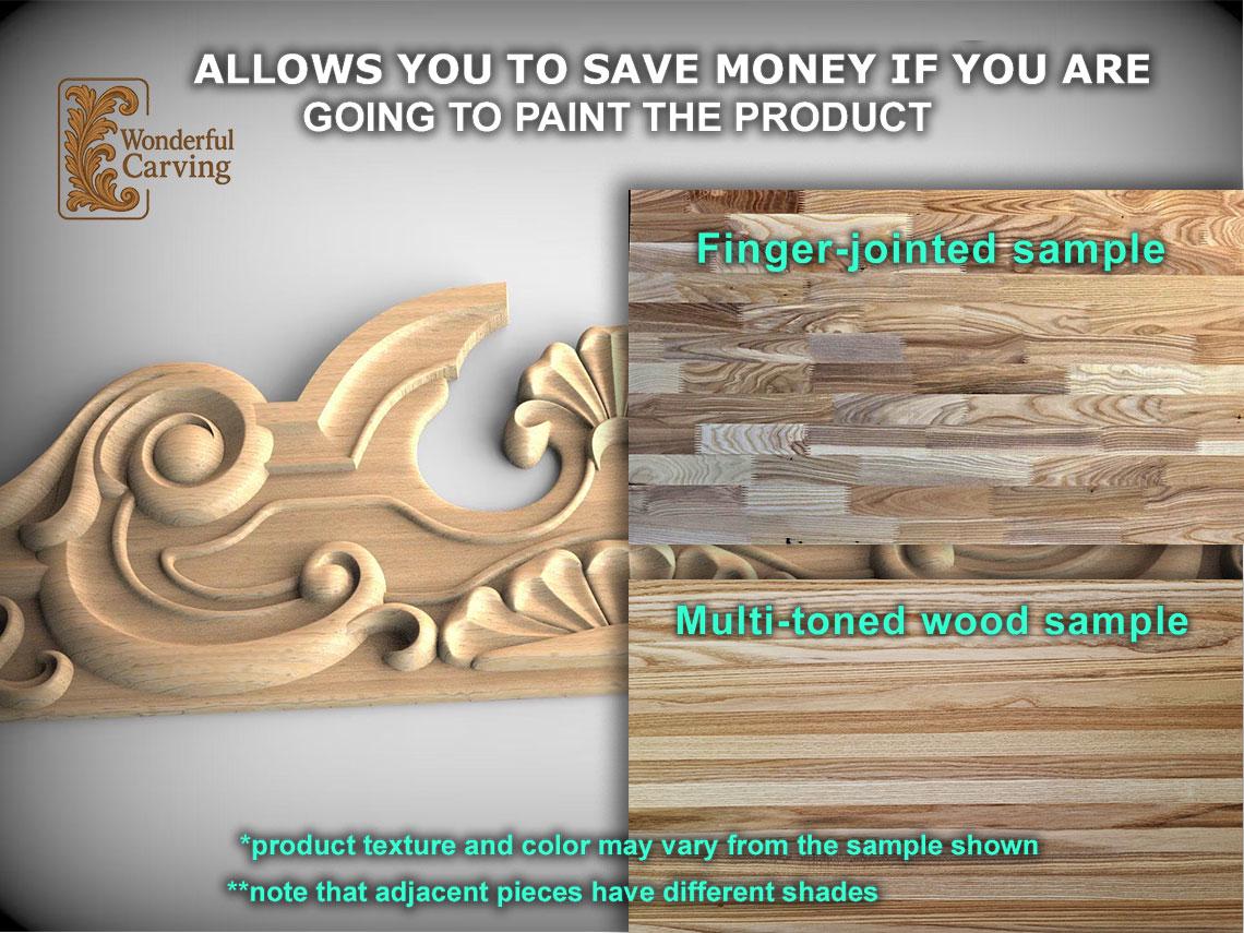 Wood Applique Trim: Baroque Scrollwork - Unpainted, Custom Sizes - Etsy