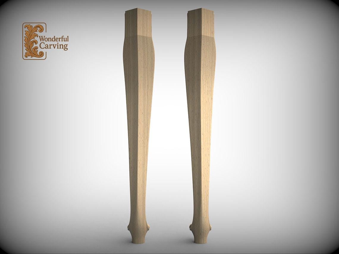 Cabriole Legs Wood Carved, Victorian Style, Set of 2 - Etsy