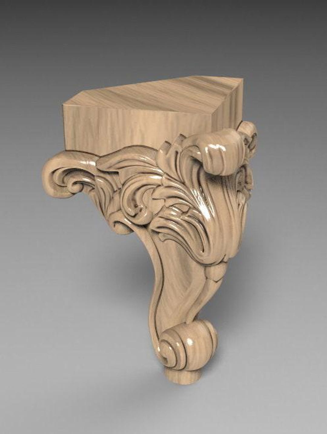 Elegant Handcrafted Carved Wooden Leg | Classic Decorative Leg for ...