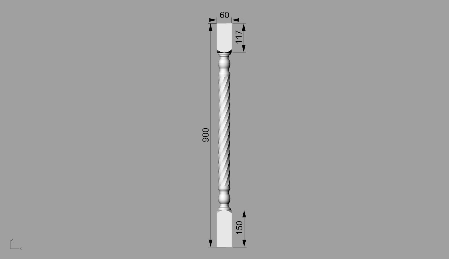 Solid Wood Twisted Spindle for Staircase Decoration - Etsy UK