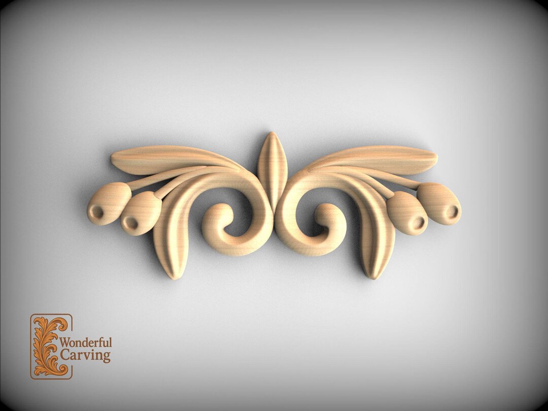 Leaf and Berry Wall Accent: Decorative Furniture Trim (indoor) - Etsy