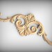 Elegant Curved Volute Wood Applique Refined Decor Accent, Furniture ...