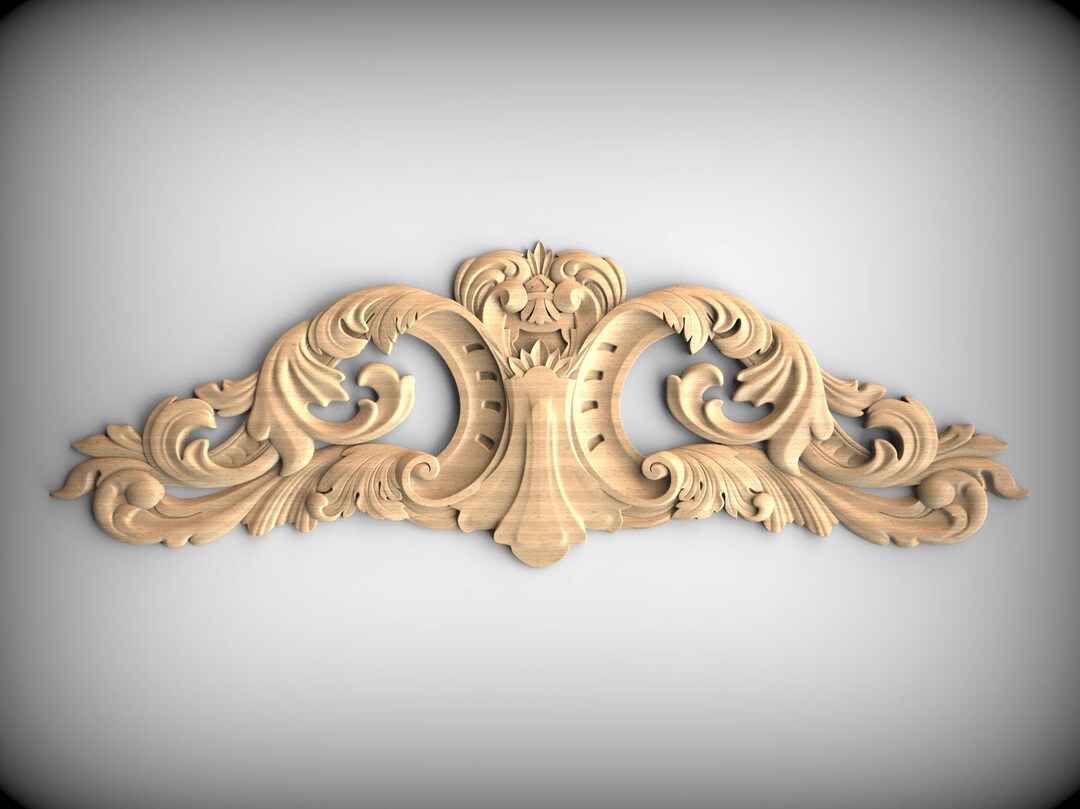 Acanthus Leaf Onlay: Classic Baroque Decorative Wood Trim - Etsy