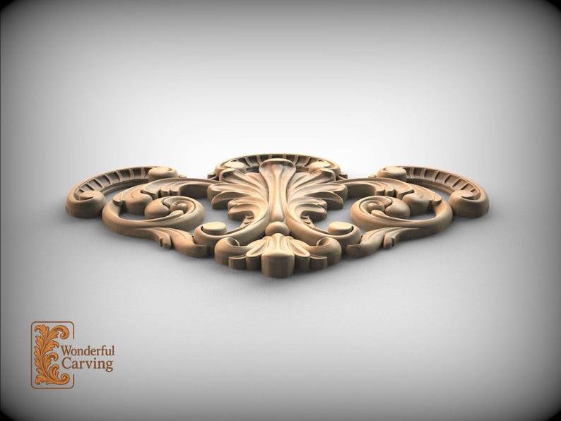 Shell Crest Wall Molding: Rococo Scroll Design (decorative Accent) - Etsy
