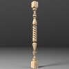 Hand Carved Wooden Columns | Solid Wood Floral Architectural Pillars ...