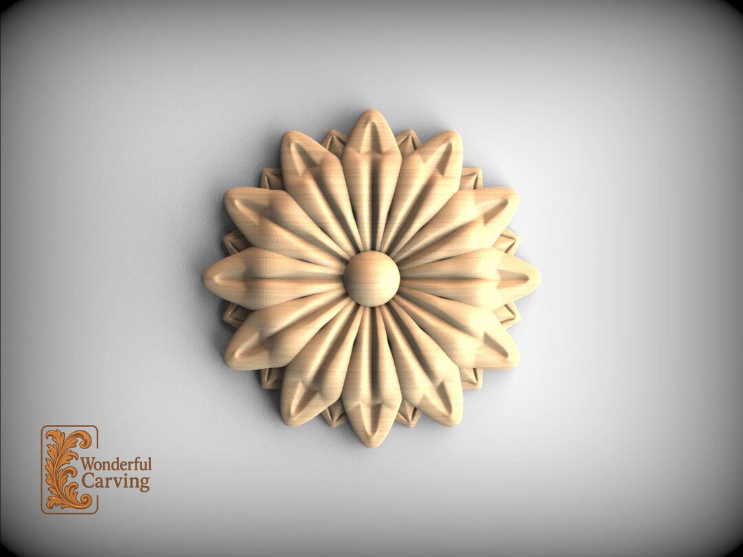 Wooden Cross Rosette - Classic Floral Ash Wood Wall Accent - Etsy