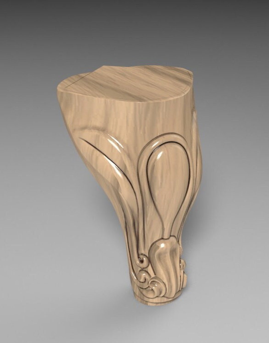 Elegant Handcrafted Carved Wooden Leg Classic Decorative Leg for ...