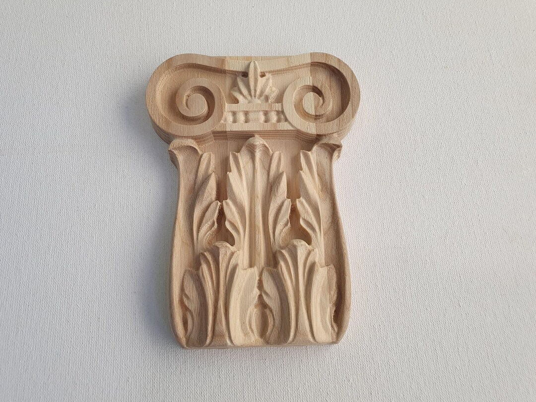 Architectural Wood Capital, Acanthus Leaf Scroll (custom Sizes ...