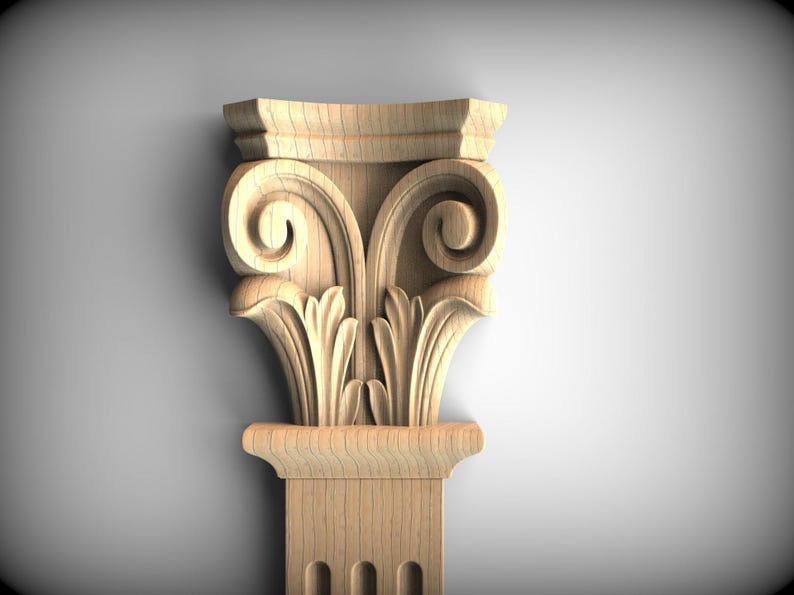 Pilaster Column: Ionic Style Fluted Design (custom Size Available ...