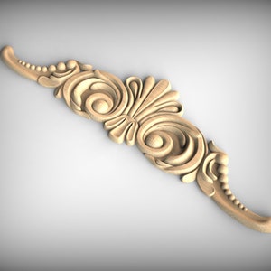 Ornate Wooden Scrollwork Applique for Home Decoration, Unpainted ...