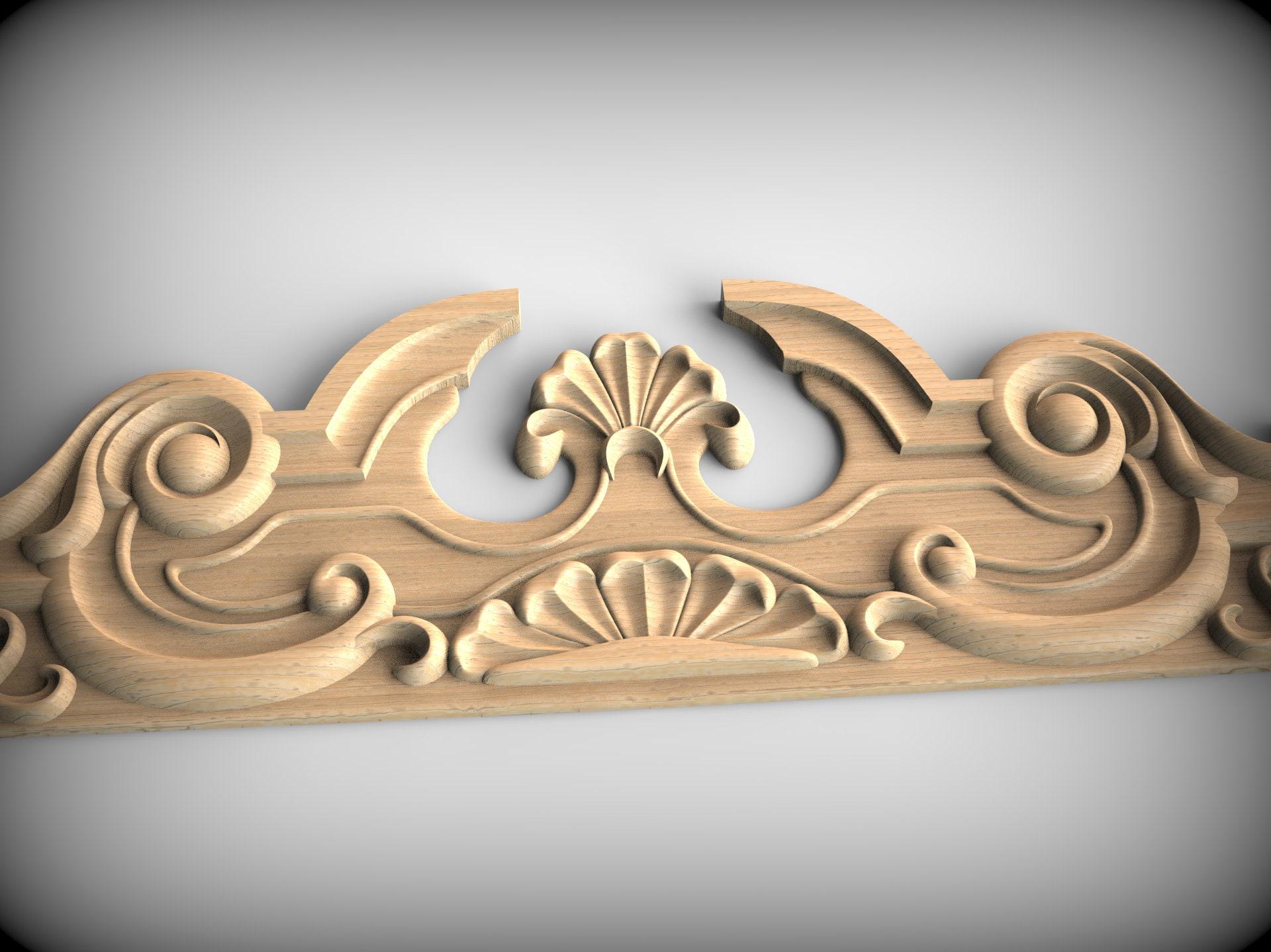 Wood Applique Trim: Baroque Scrollwork - Unpainted, Custom Sizes - Etsy