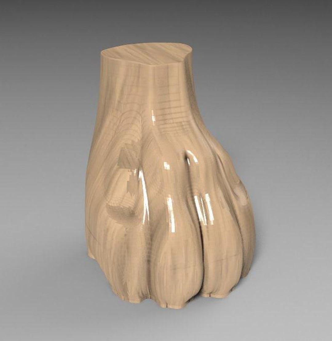 Carved Wooden Claw Foot Furniture Leg – Ideal for Antique and Vintage ...