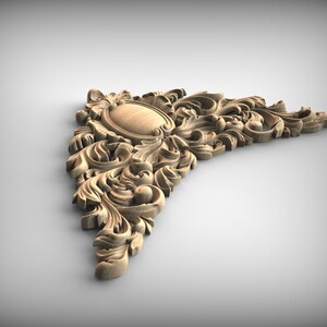Victorian Flourish: Carved Wooden Archway Keystone, Unpainted, 1pc ...