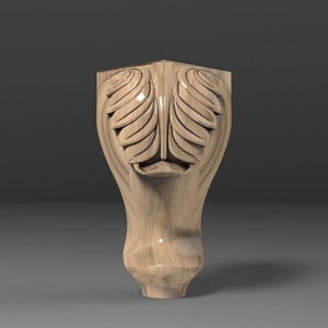 The Leg is Carved for a Cabinet Bed Chest of Drawers Made of - Etsy