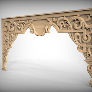 Elegant Carved Wood Arch Onlay Artistic Arch Enhancement, 1pc ...