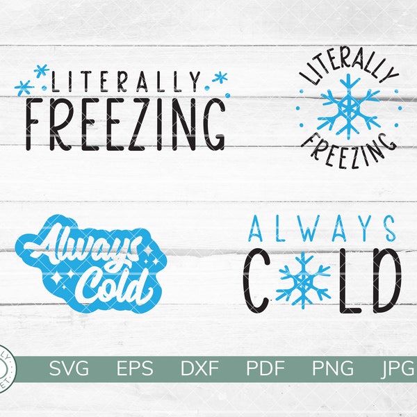 Freezing Svg - Etsy
