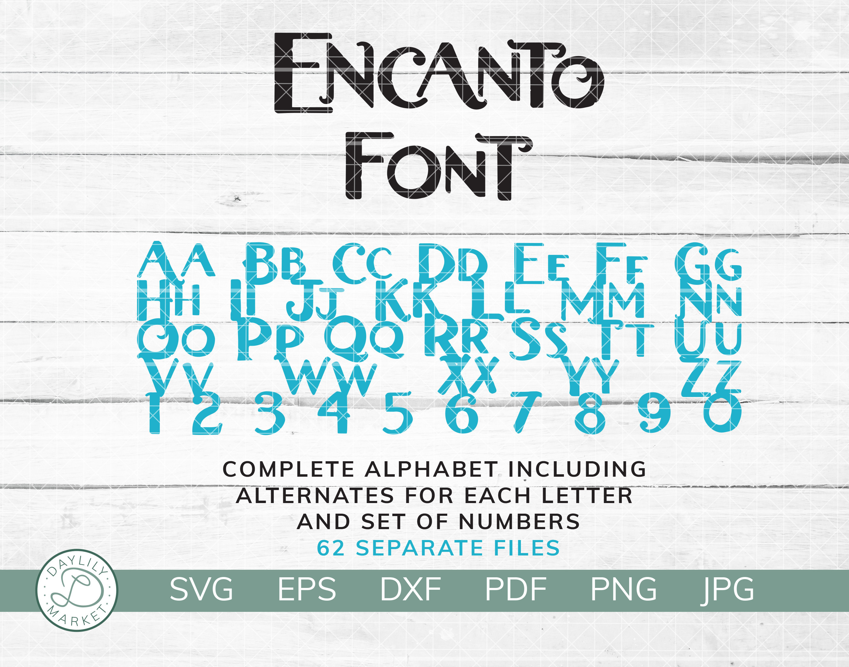 Encanto Alphabet Letters SVG PNG Clipart Numbers Letters - Etsy Hong Kong