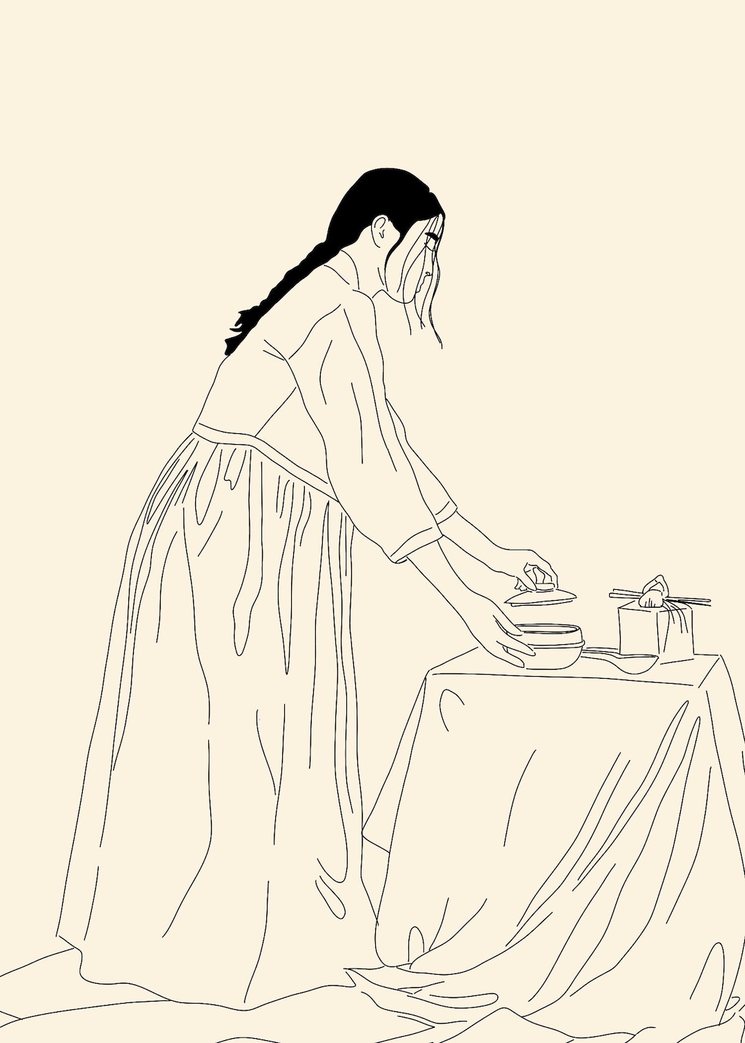 Custom Portrait / Line Illustration Portrait / Custom Painted Portrait ...