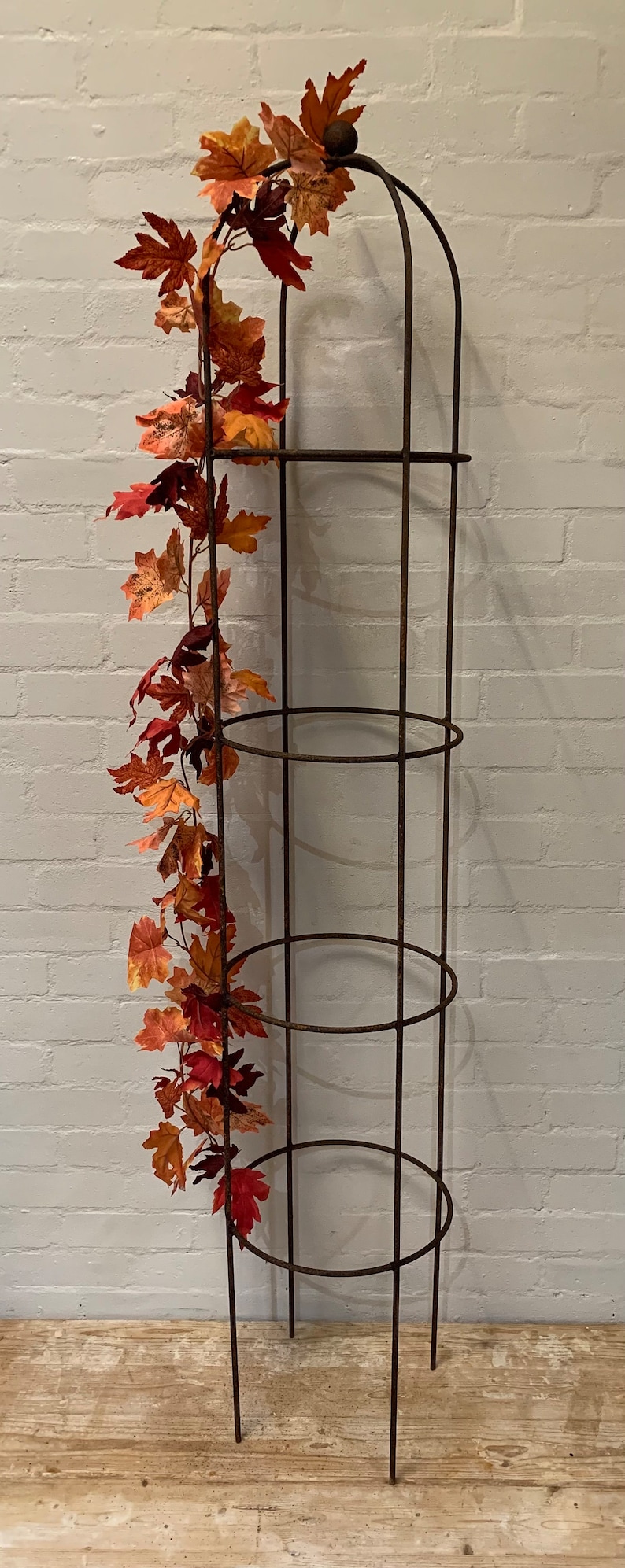 Rustic Round Obelisk Plant Support - Etsy UK