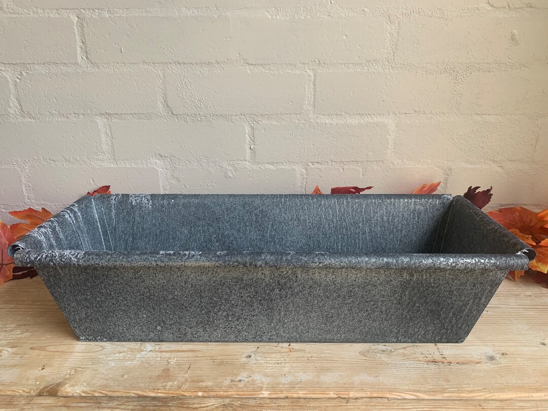 Aged Zinc Metal Window Trough - Etsy UK