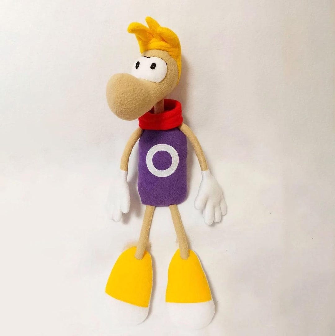 Rayman Plush, Kawaii Plush, Stuffed Animal, Gamer Gift - Etsy