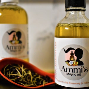 Ammi's 100% Natural Pure Hair Growth Oil With Rosemary & - Etsy