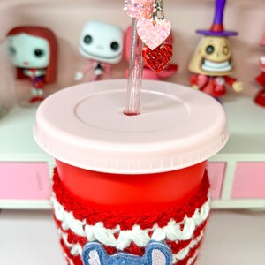 Valentines Straw Topper Valentines Straw Charm Rhinestone Straw Topper ...