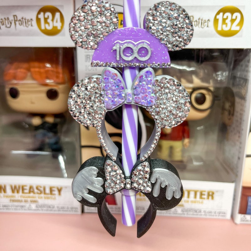 Mickey Mouse Straw Topper - Etsy