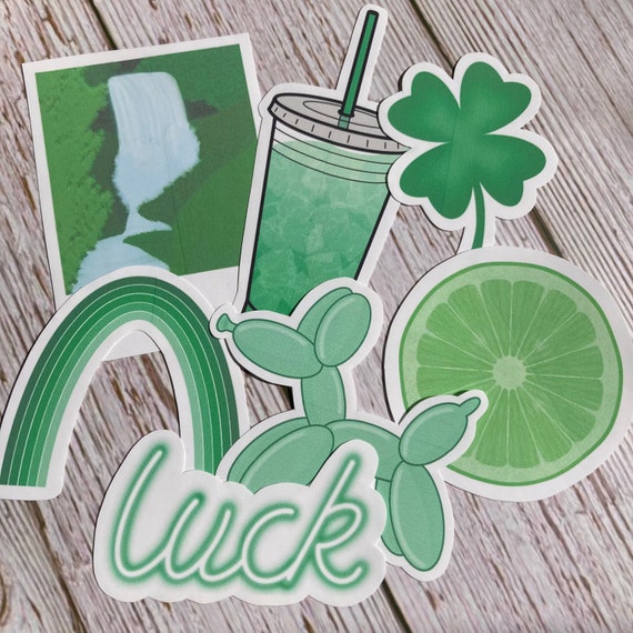 Green Aesthetic Sticker Pack / Green Stickers / Gift / Cute | Etsy