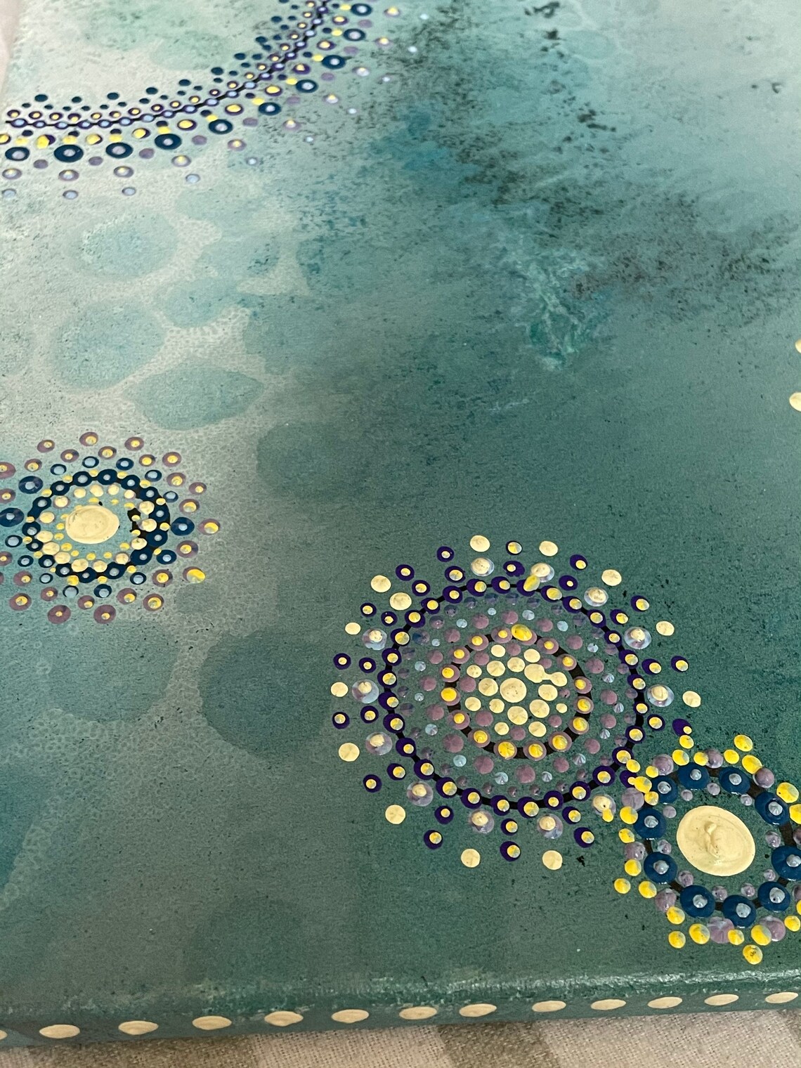 Original Painting Blue Water Mandalas - Etsy New Zealand