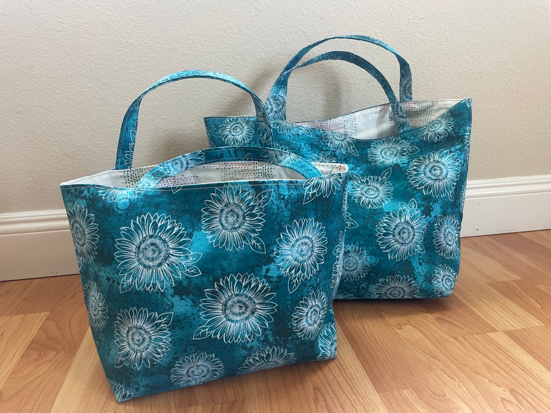 Handmade Reusable Fabric Tote Bag • Grocery Bag - Etsy