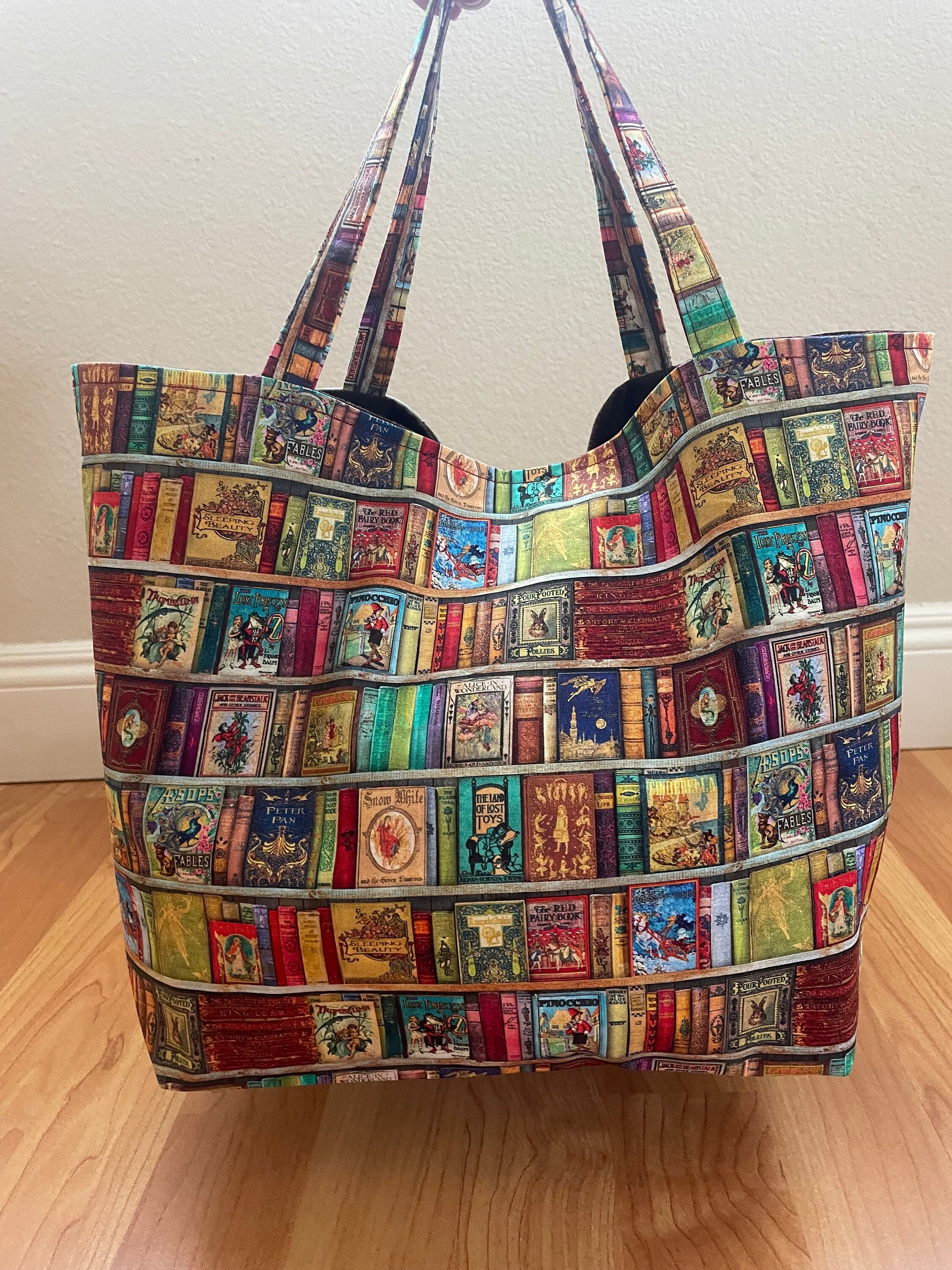 Handmade Reusable Tote Bags Book/library Tote Book Lover Gift Idea - Etsy