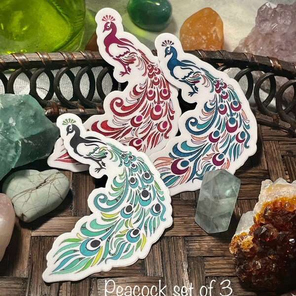 Peacock Sticker - Etsy