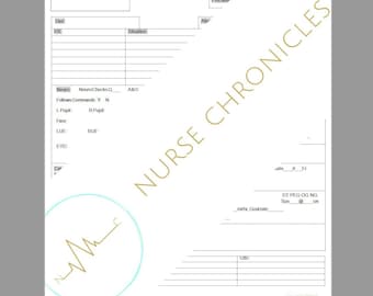 Neuro ICU RN Report Sheet | Neurological Critical Care ICU Report Sheet ...