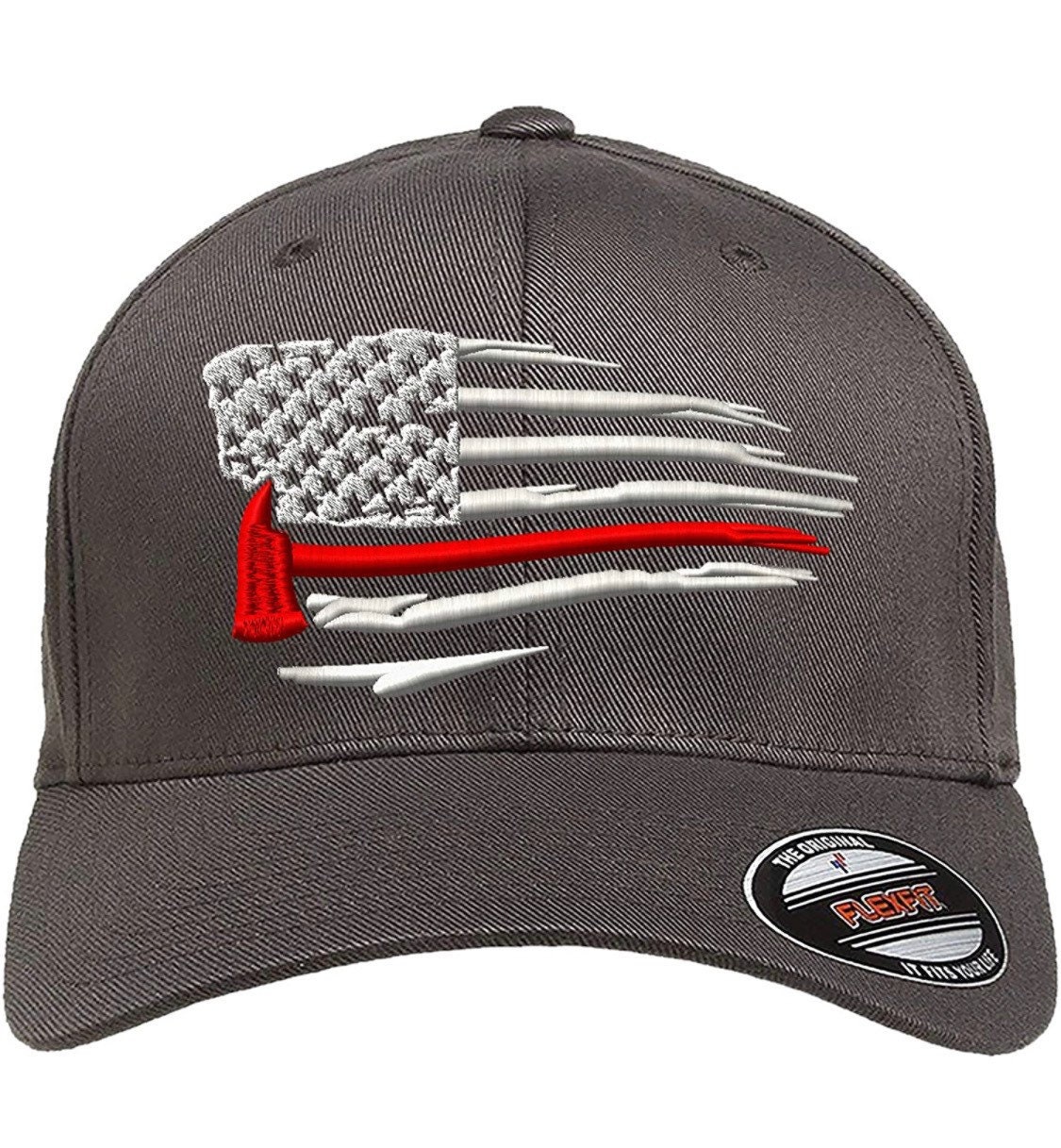 Red Line Flag Firefighter Hat First Responder Hat - Etsy