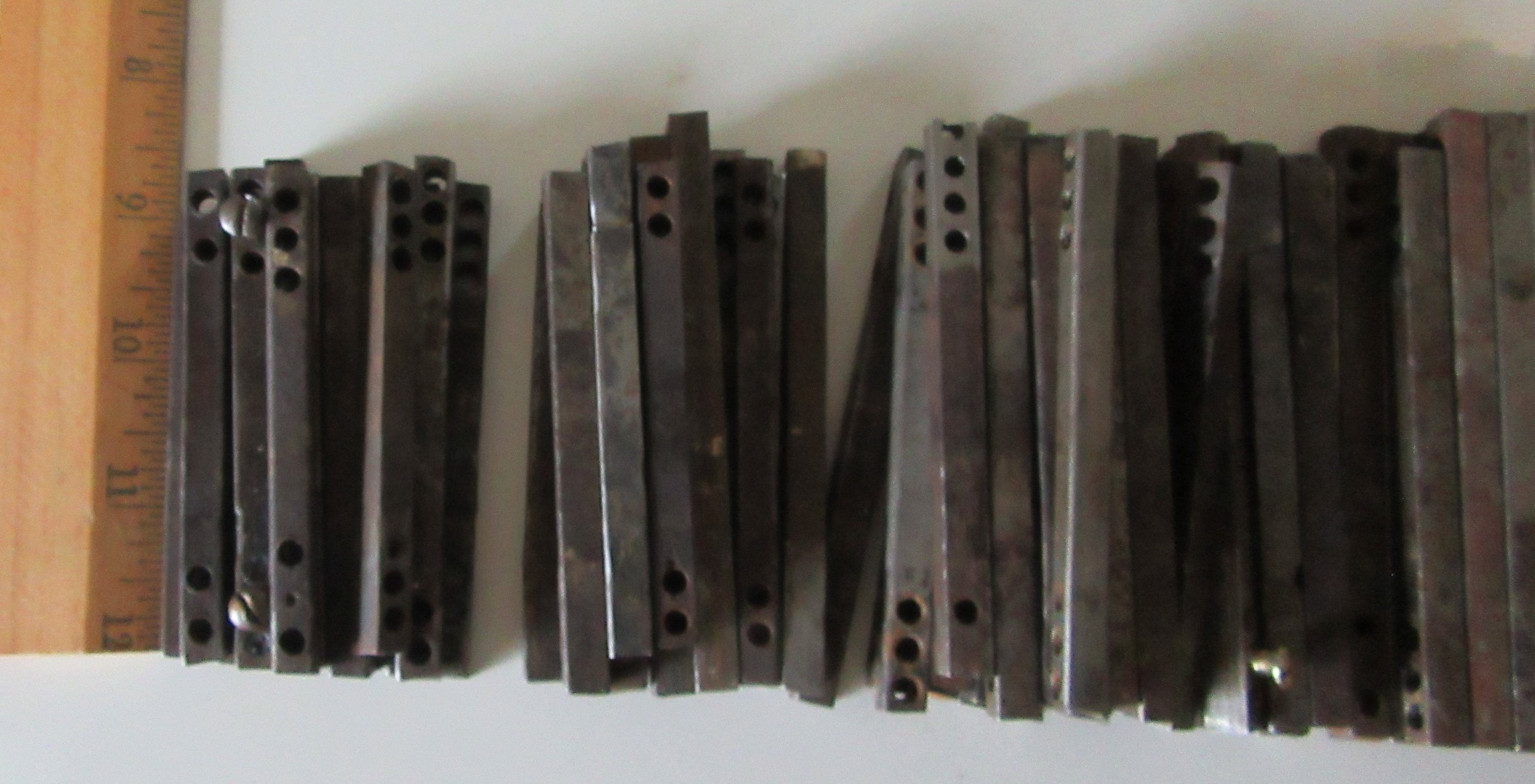 Door Knob Spindles, Cast Metal, for 1/4 " Vintage Door Knobs With Brass ...